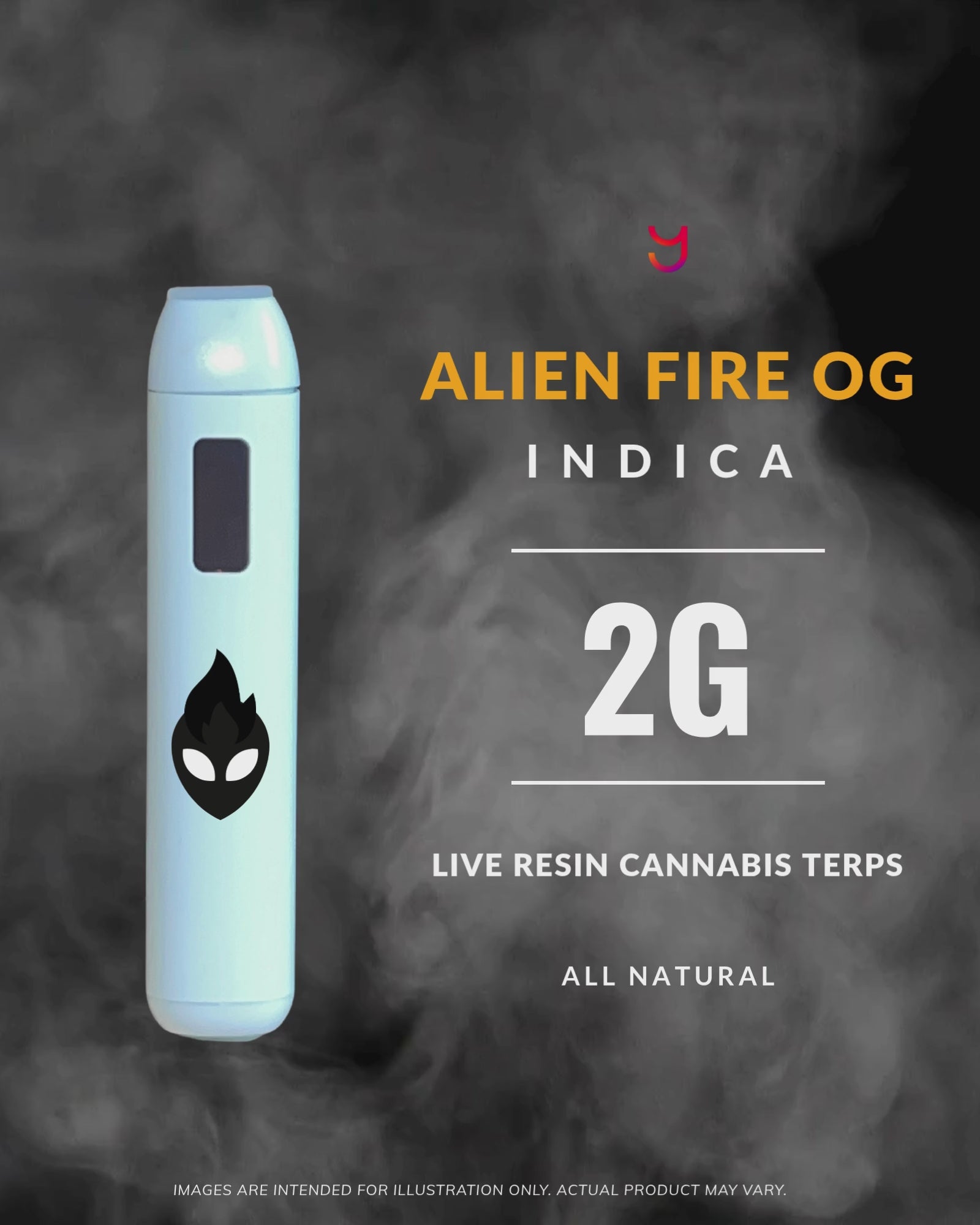 Alien Fire OG: 2G Live Resin Liquid Diamond Vape – YAGA Farms